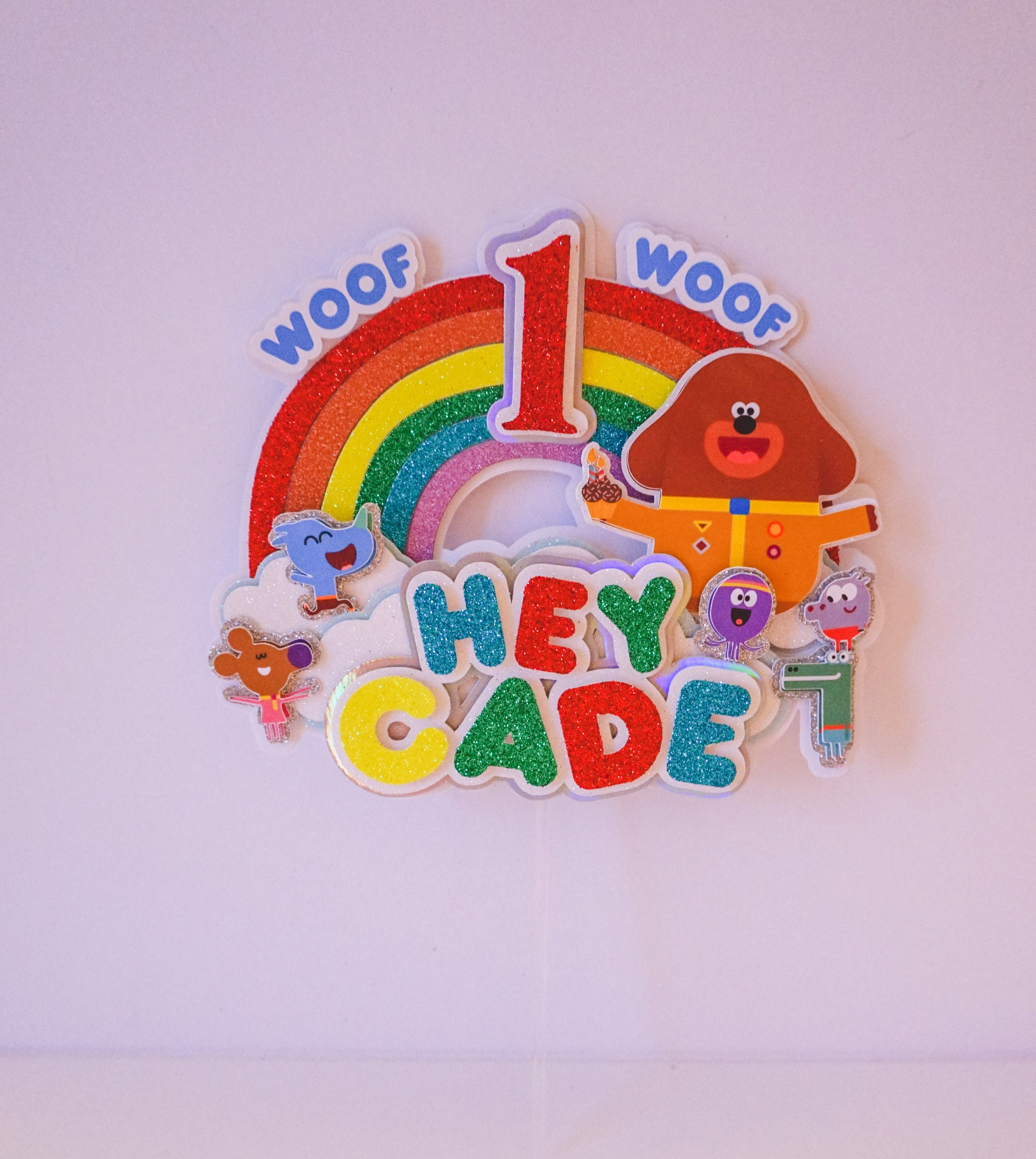 HEY DUGGEE 3D Cake Topper Personalised Hey Duggee Inspired - Etsy UK