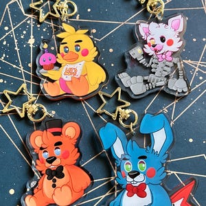 FNAF 2: Toy Crew Acrylic Charms - Etsy