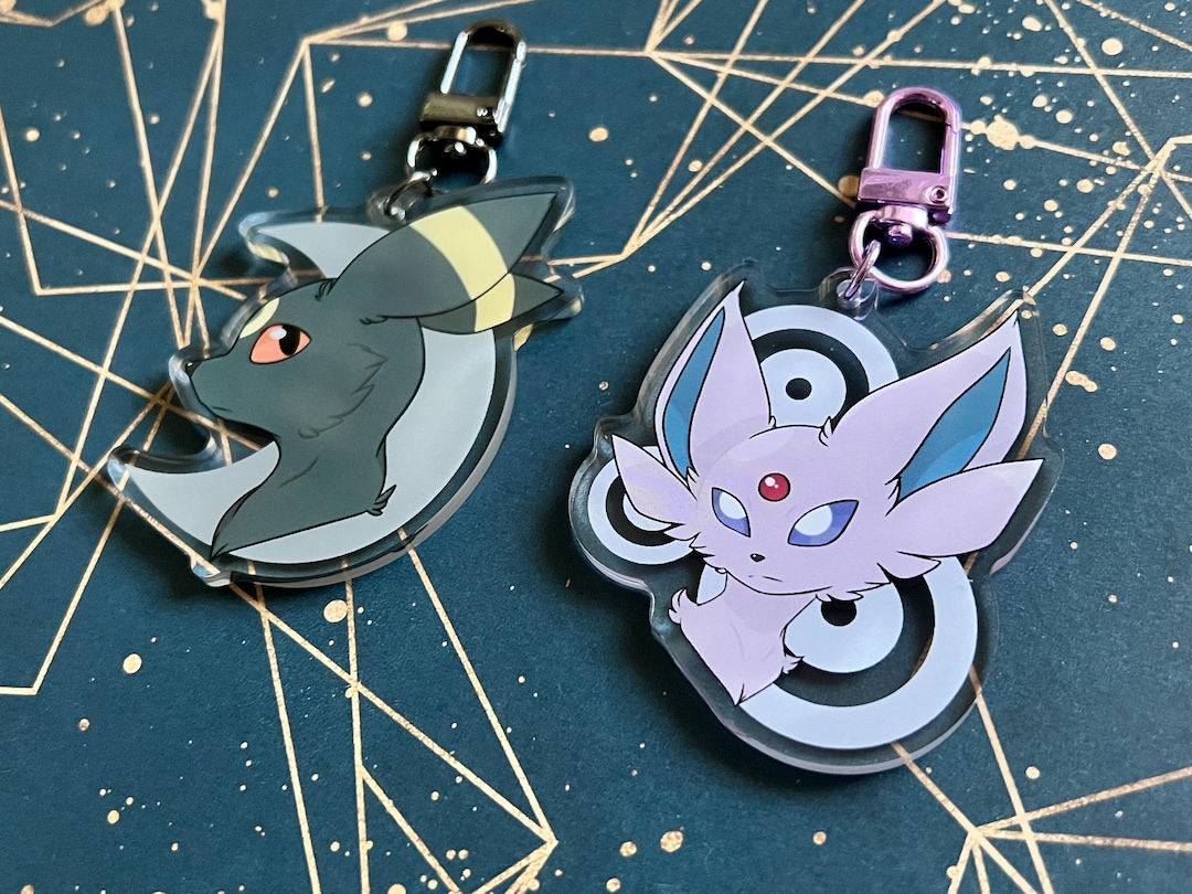 Espeon & Umbreon Arcly Charm - Etsy