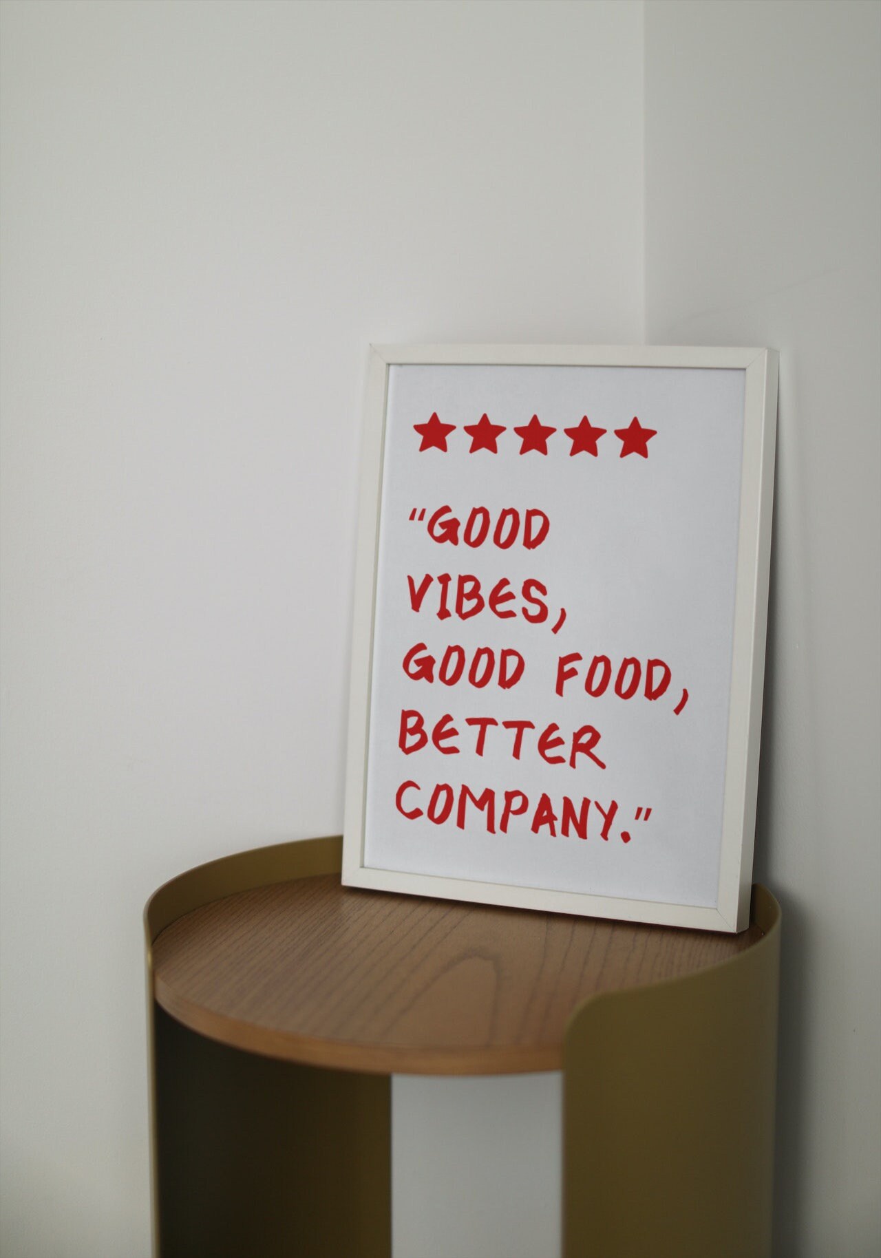 Good Vibes Bar Cart Wall Art Kitchen Decor Good Review - Etsy