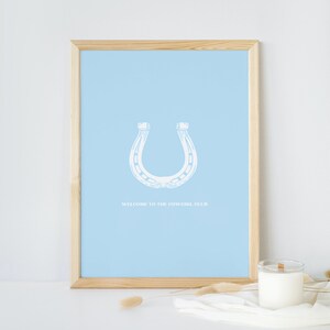 Cowgirl Blue Prints Set of 2, Light Blue Posters, Western Howdy Baby ...