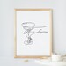 Espresso Martini Single Line Drawing Digital Print Outline - Etsy