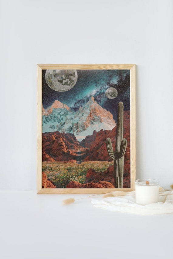 Retro Collage Art Print Digital Download Handmade Collage - Etsy