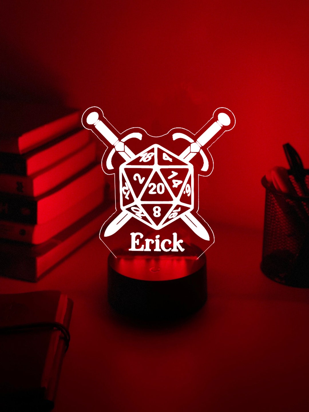 Personalised DUNGEONS AND DRAGONS 3D Night Light | Dnd Gift ...