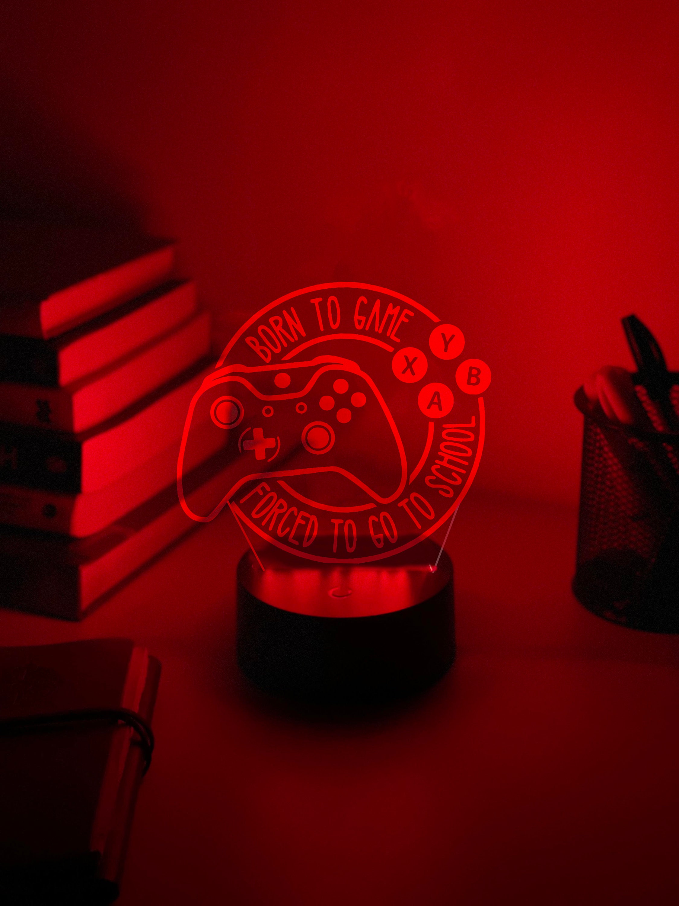 Personalised Gamer 3D Night Light Gift for Gamers - Etsy