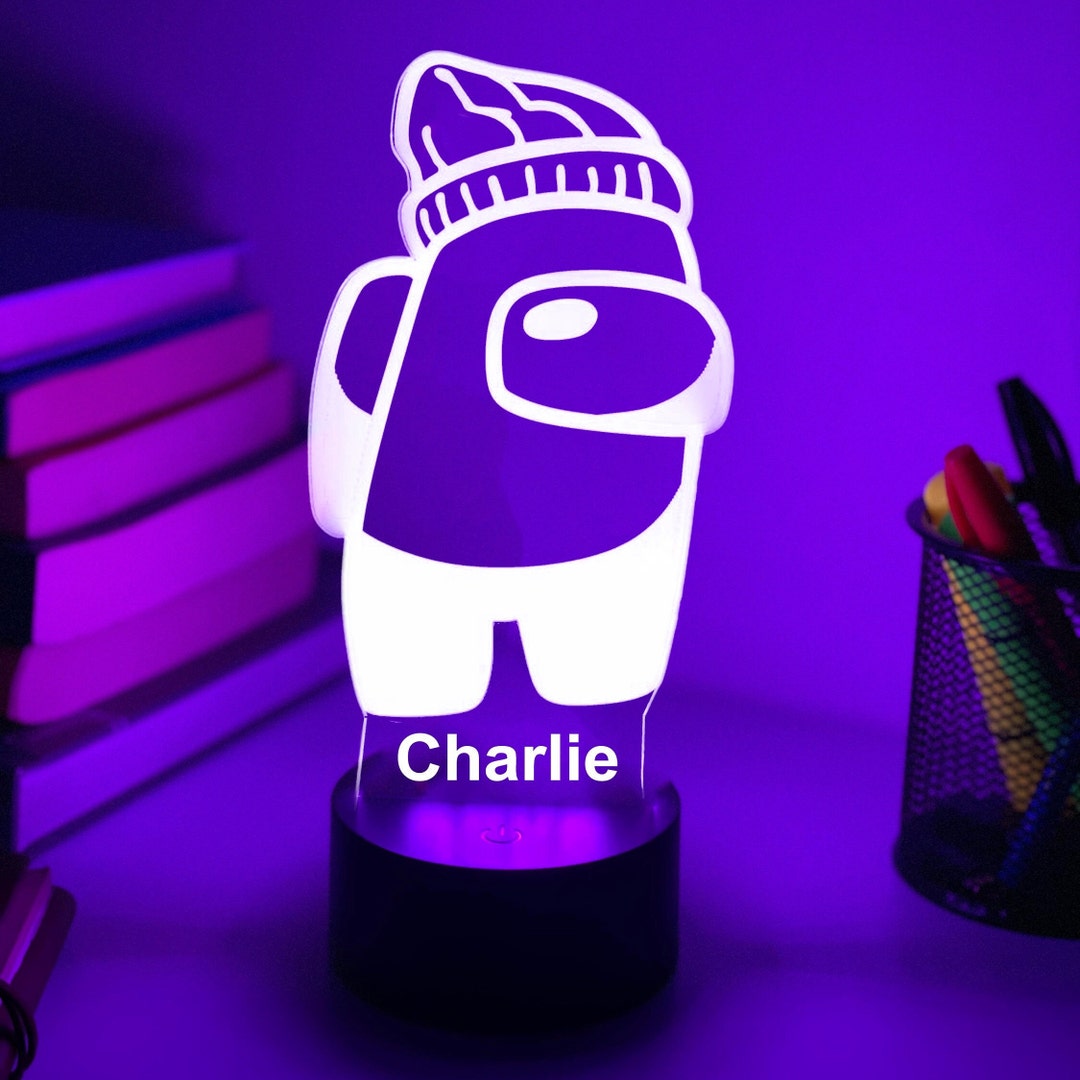 Personalised AMONG US 3D Night Light | Gift for Gamers | Personalised ...