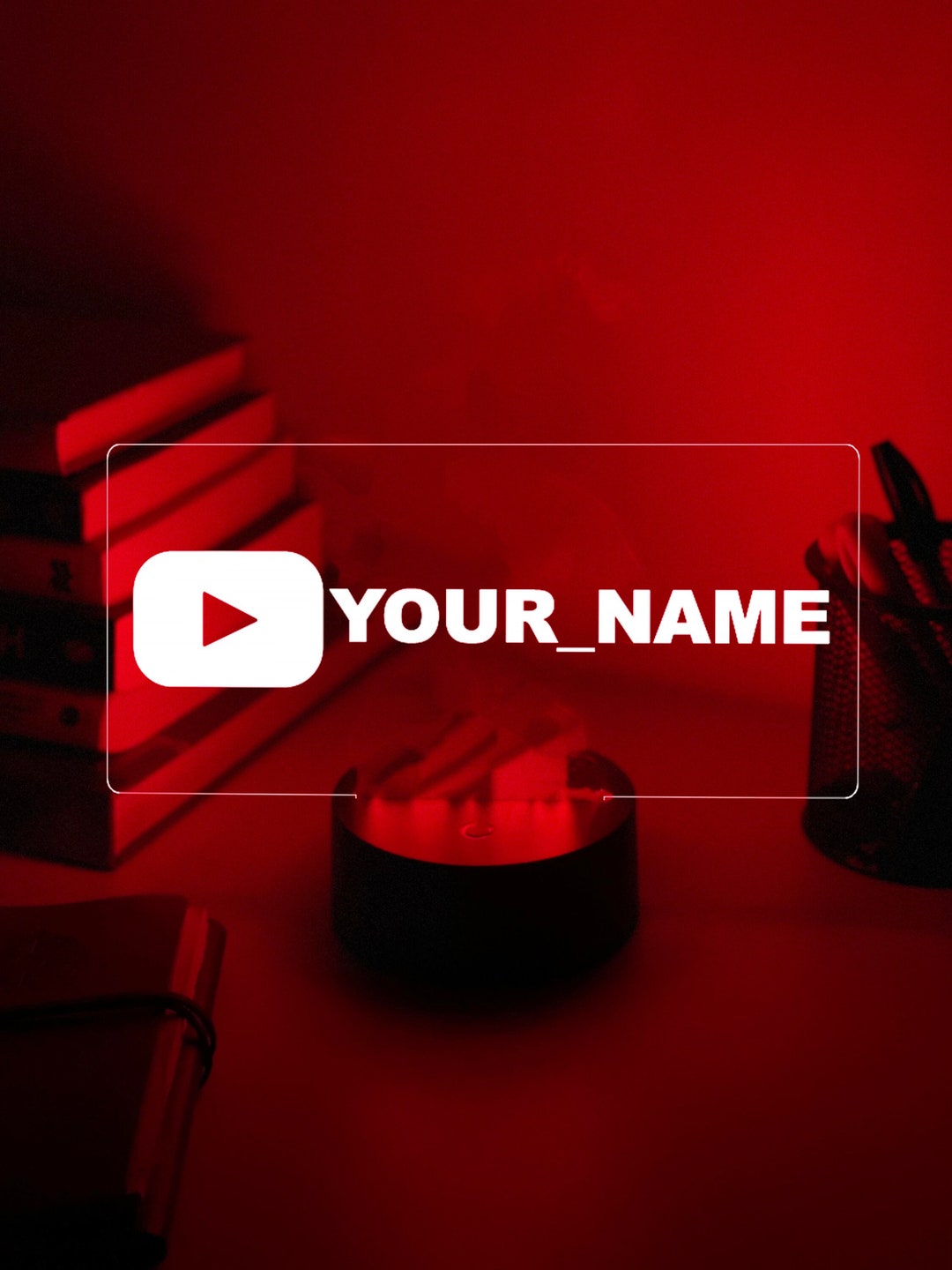 Personalised YOUTUBER 3D Night Light | Personalised Youtuber Gift ...