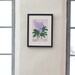 FLEUR DE LILAS Poster Colorful Lilac Print Abstract Floral Print ...