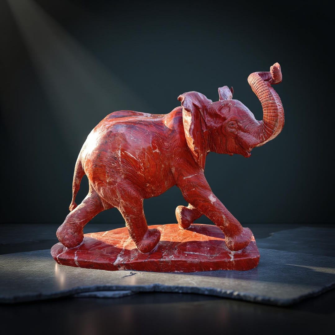 Happy Elephant Carving: Rare Biblical Stone - Etsy