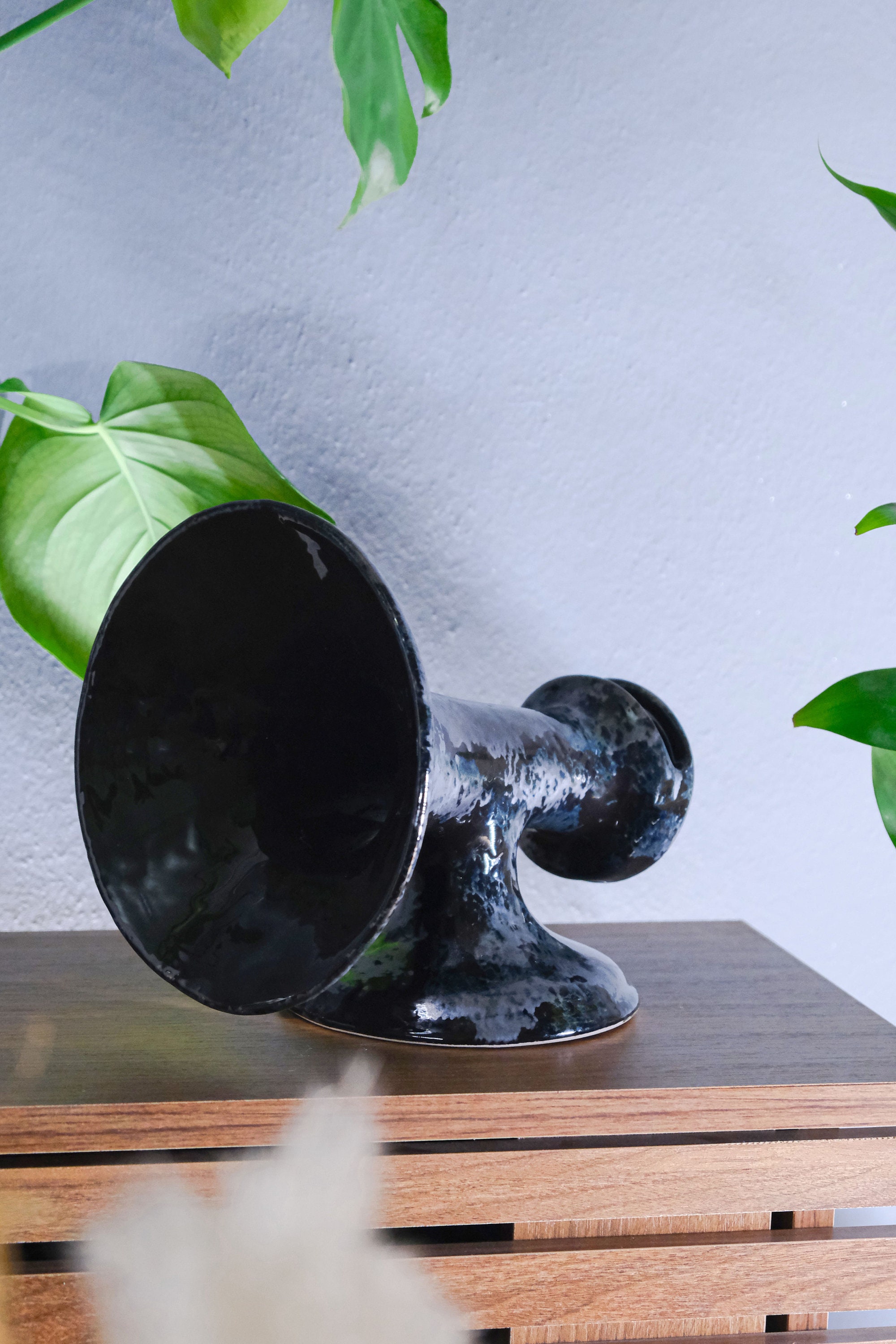 Handmade Ceramic Acoustic Pocket Gramophone, Music Box Loud Speaker ...