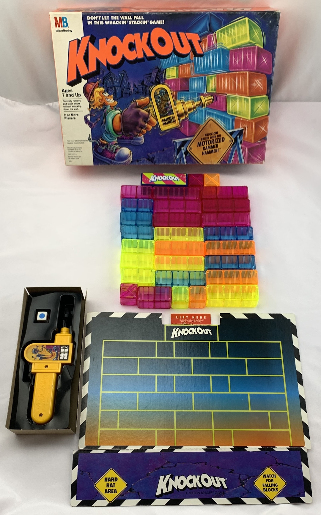 1991 Knockout Game by Milton Bradley Complete Very Good Condition FREE ...