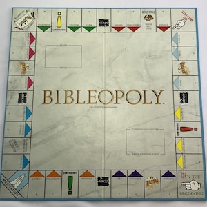 1991 Bibleopoly Board Game by Late for the Sky Complete in Great ...