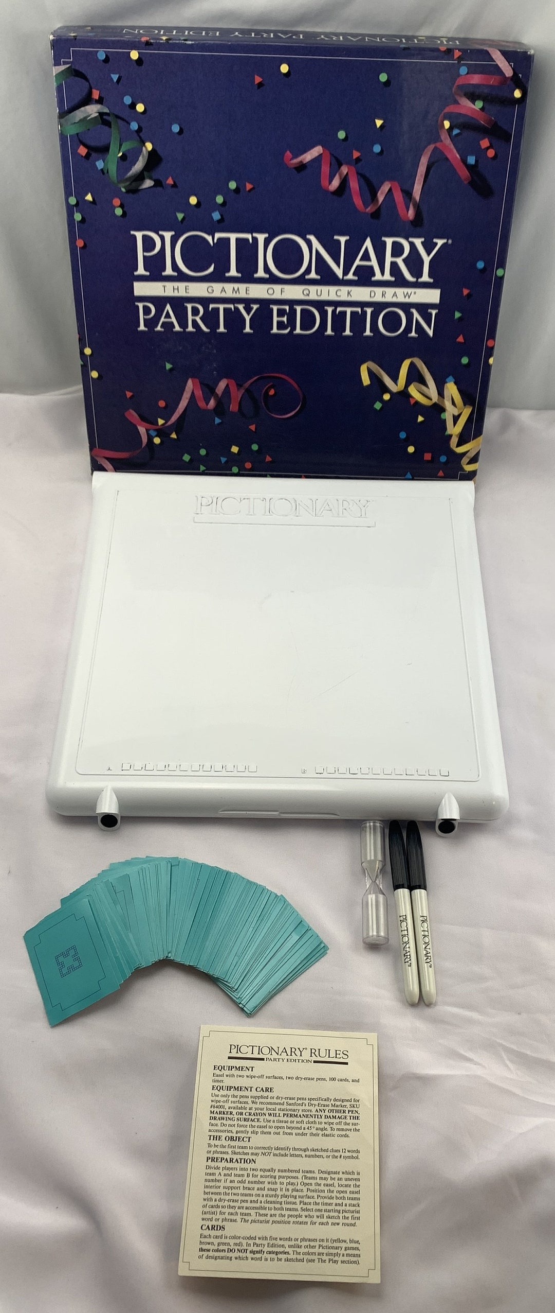 1989 Pictionary Party Game Complete in Great Condition FREE SHIPPING - Etsy