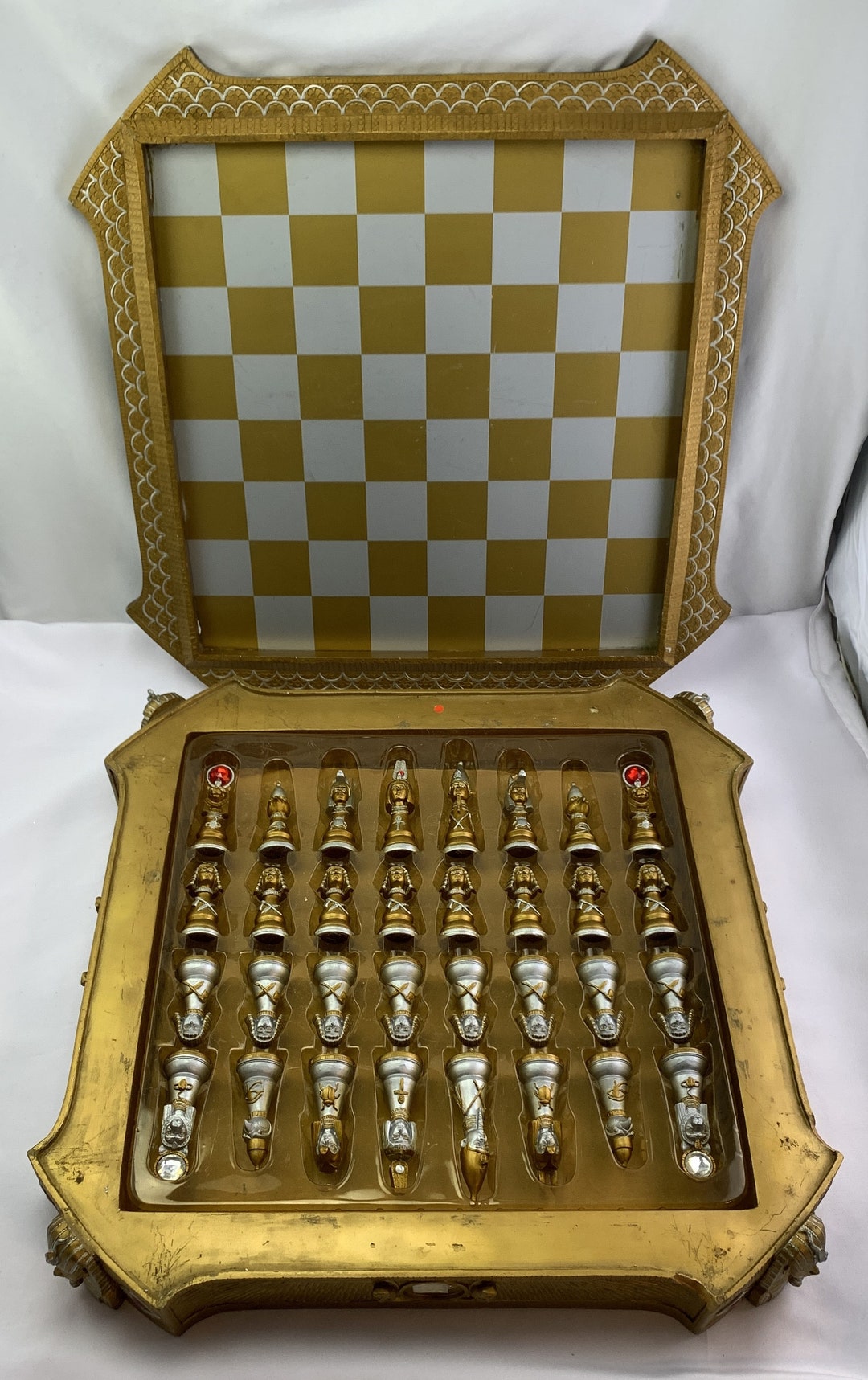 Egyptian Luxury Chess Set Mabrouk Imports Heavy Duty in Nice Condition ...
