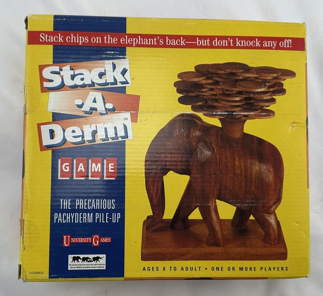 1995 Stack A Derm Bottle Tops Game by University Games Brand New FREE ...