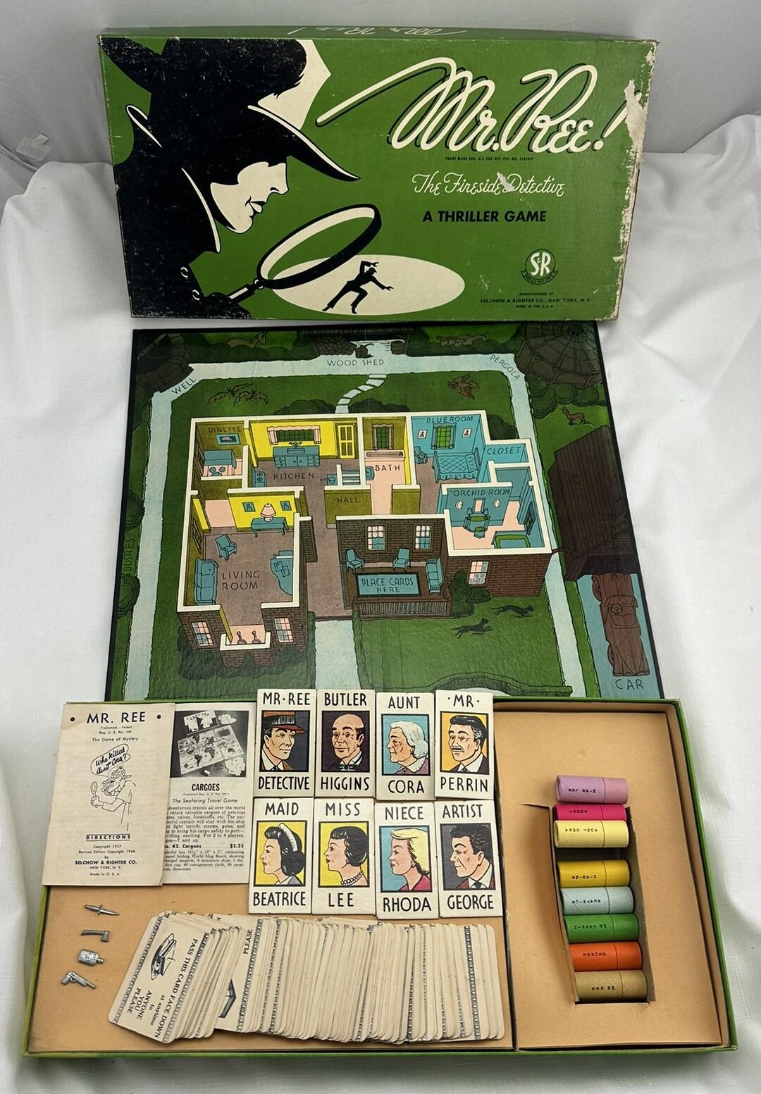 1946 Mr. Ree!: the Fireside Detective by Selchow & Righter Complete in ...