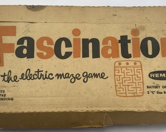 FASCINATION GAME REMCO 1961 Electric Maze Game Free Shipping - Etsy