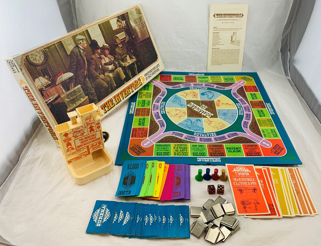 1974 the Inventors Game by Parker Brothers Complete in Great Condition ...