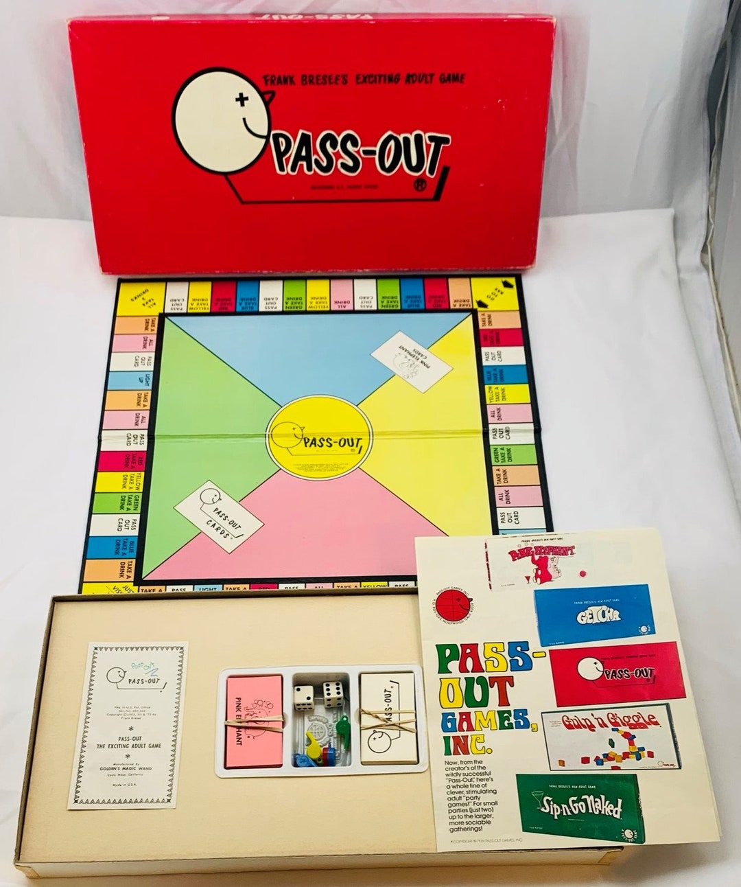 1971 Pass Out Game by Frank Bresee Complete in Great Condition FREE ...