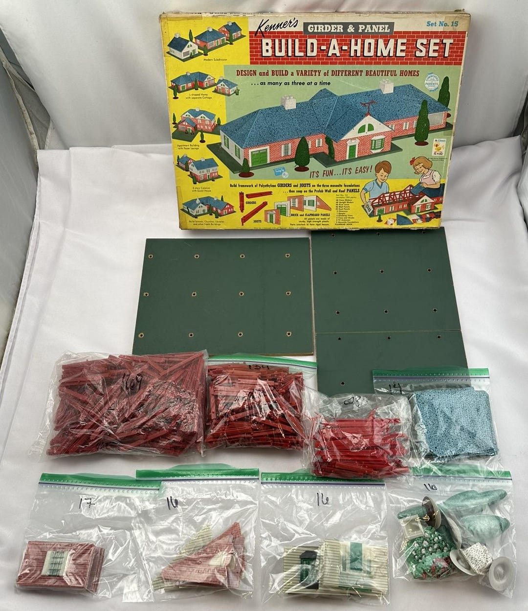 1962 Girder and Panel Build A Home Set 15 in Very Good Condition FREE ...