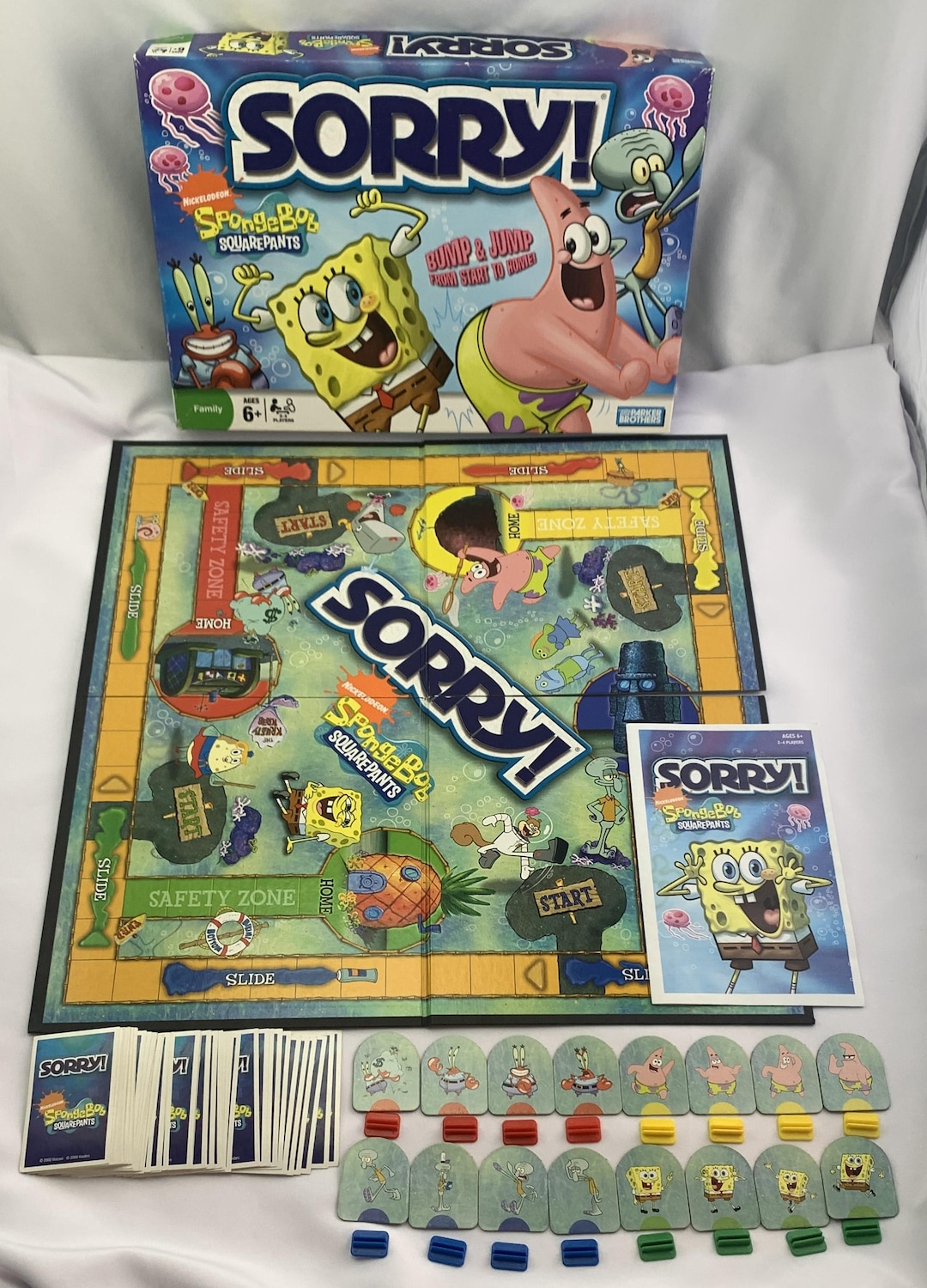 Sorry! Spongebob Edition Game by Parker Brothers Complete in Great ...