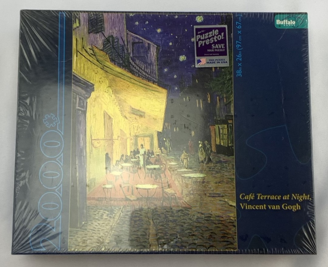 Cafe Terrace at Night Puzzle Vincent Van Gogh 2000 Pc Brand New Sealed ...