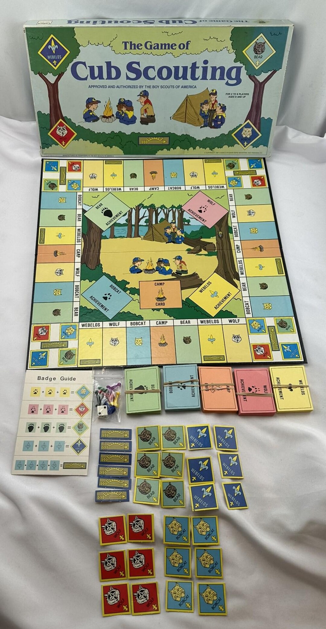 1987 Game of Cub Scouting by Cadaco Complete in Great Condition FREE ...