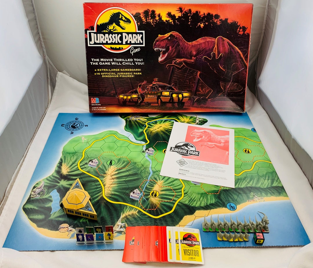 1993 Jurassic Park Board Game by Milton Bradley Complete Great ...