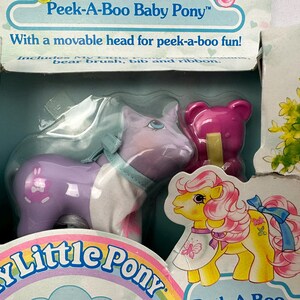 1987 My Little Pony Peek A Boo Baby Pony Baby Noddins Brand New FREE ...