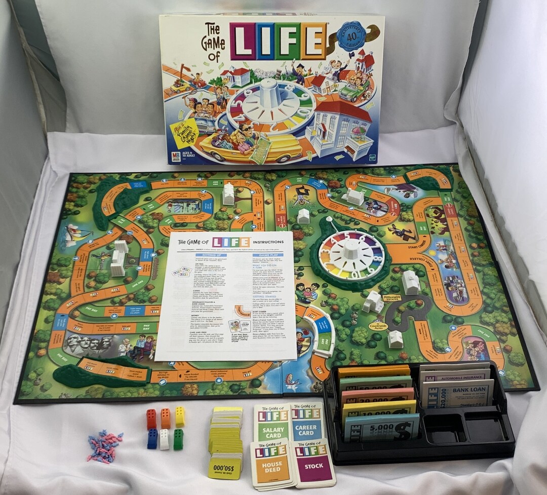 1999 Game of Life Board Game by Milton Bradley Complete Great Condition ...
