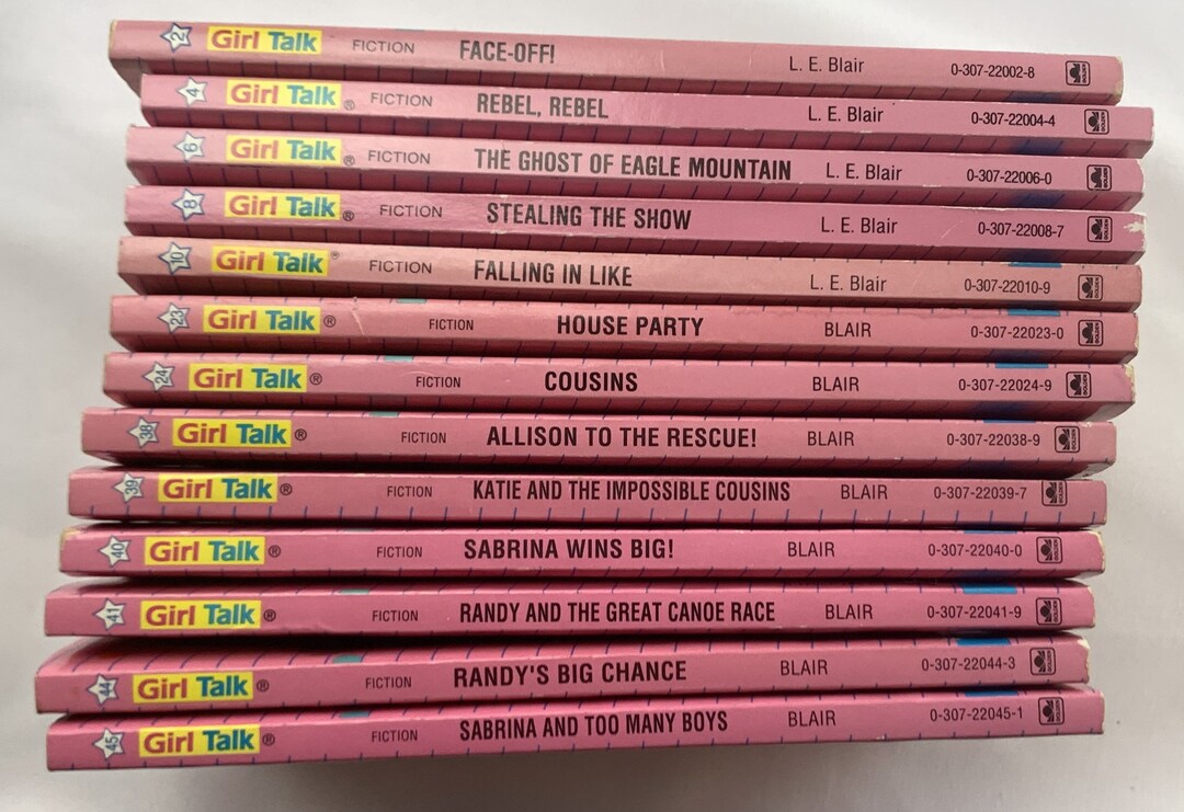 13 Girl Talk Books by L.E. Blair in Good Condition - Etsy