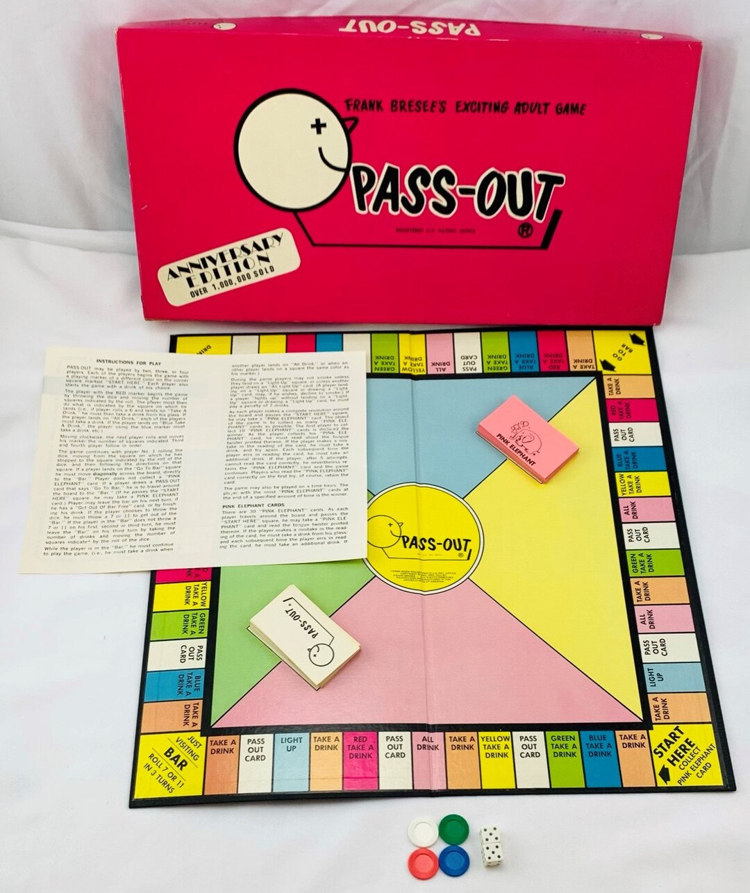 1982 Pass Out Game Anniversary Edition by Frank Bresee Complete in ...