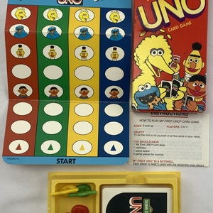1992 Sesame Street My First Uno Game by Mattel Complete Great Condition ...