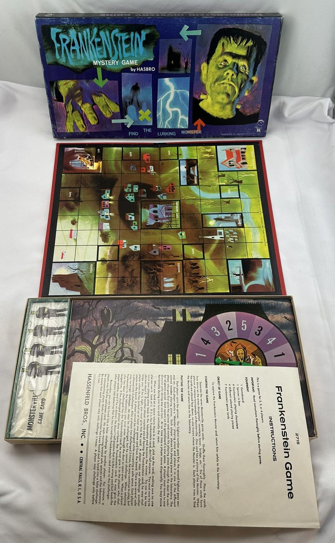 1963 Frankenstein Mystery Game by Hasbro New Old Stock Never Played ...