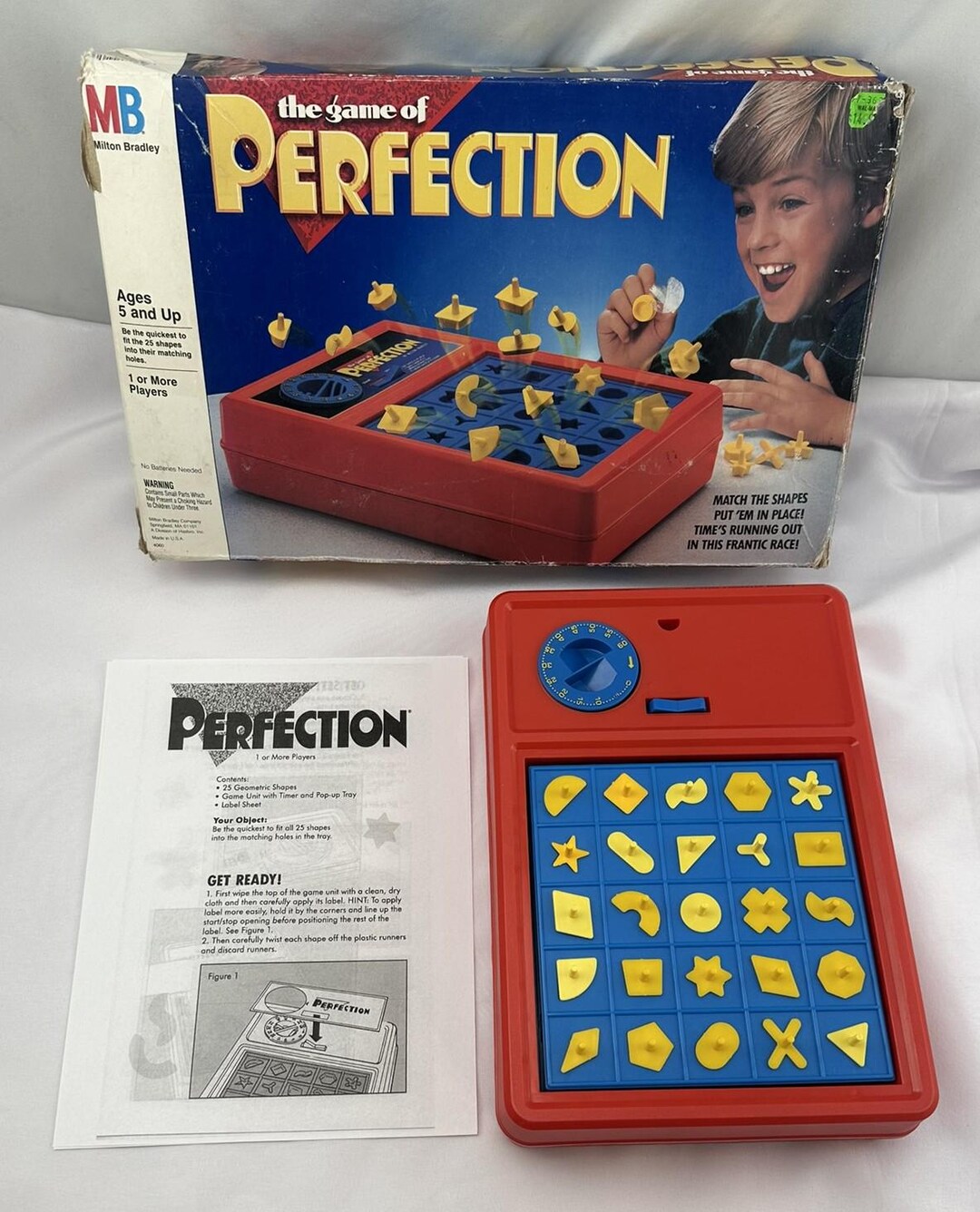 1989 Perfection Game by Milton Bradley Complete, Working in Good ...