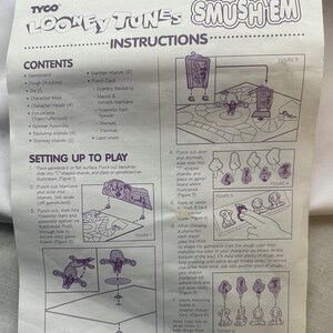 1994 Looney Tunes Smush 'em Splat Game by Tyco Complete in Great ...
