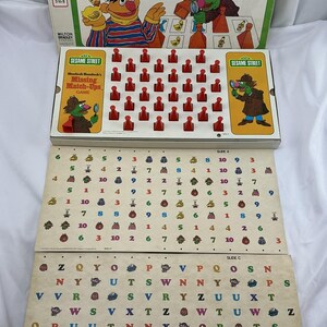 1976 Sesame Street Missing Match Ups Husker Du Game Milton Bradley ...