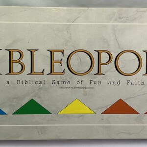 1991 Bibleopoly Board Game by Late for the Sky Complete in Great ...