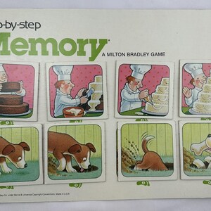 1983 Step by Step Memory Game by Milton Bradley Complete in Great ...