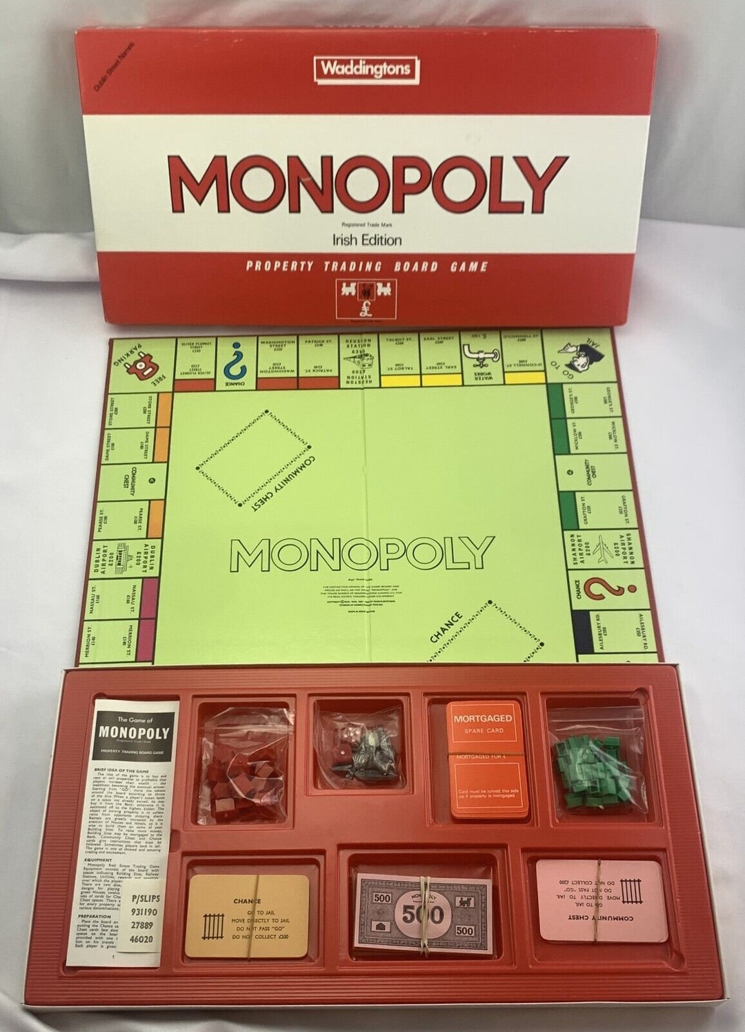 1986 Waddington Monopoly Irish Edition Never Played FREE SHIPPING - Etsy