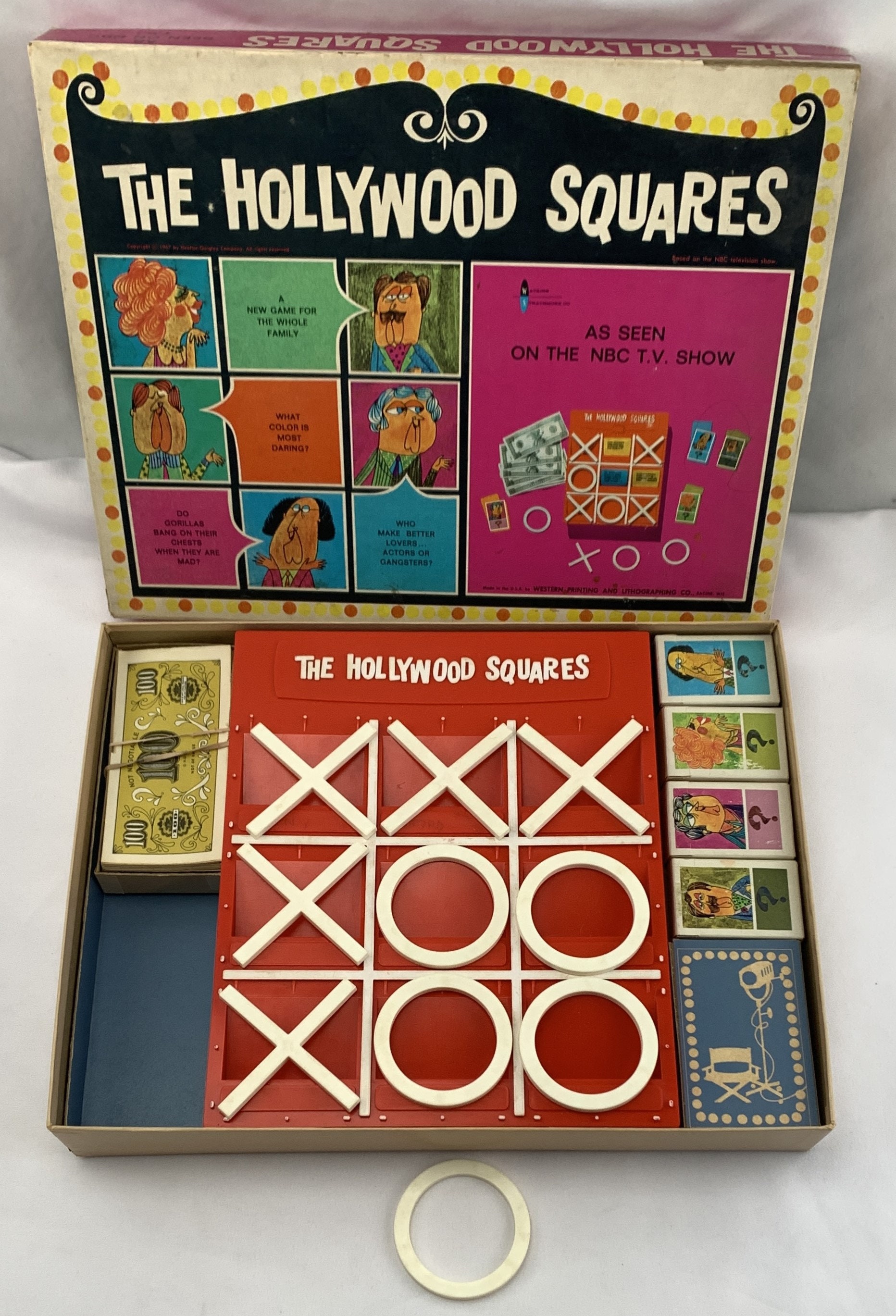 1967 Hollywood Squares Game by Western Publishing Co Complete Great ...