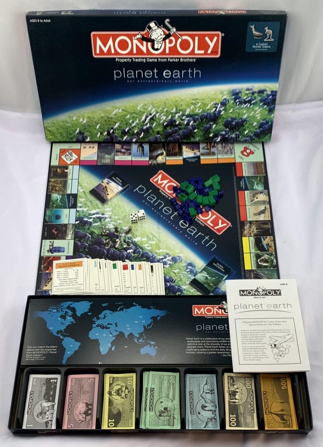 Planet Earth Monopoly Game Complete in Great Condition FREE SHIPPING - Etsy