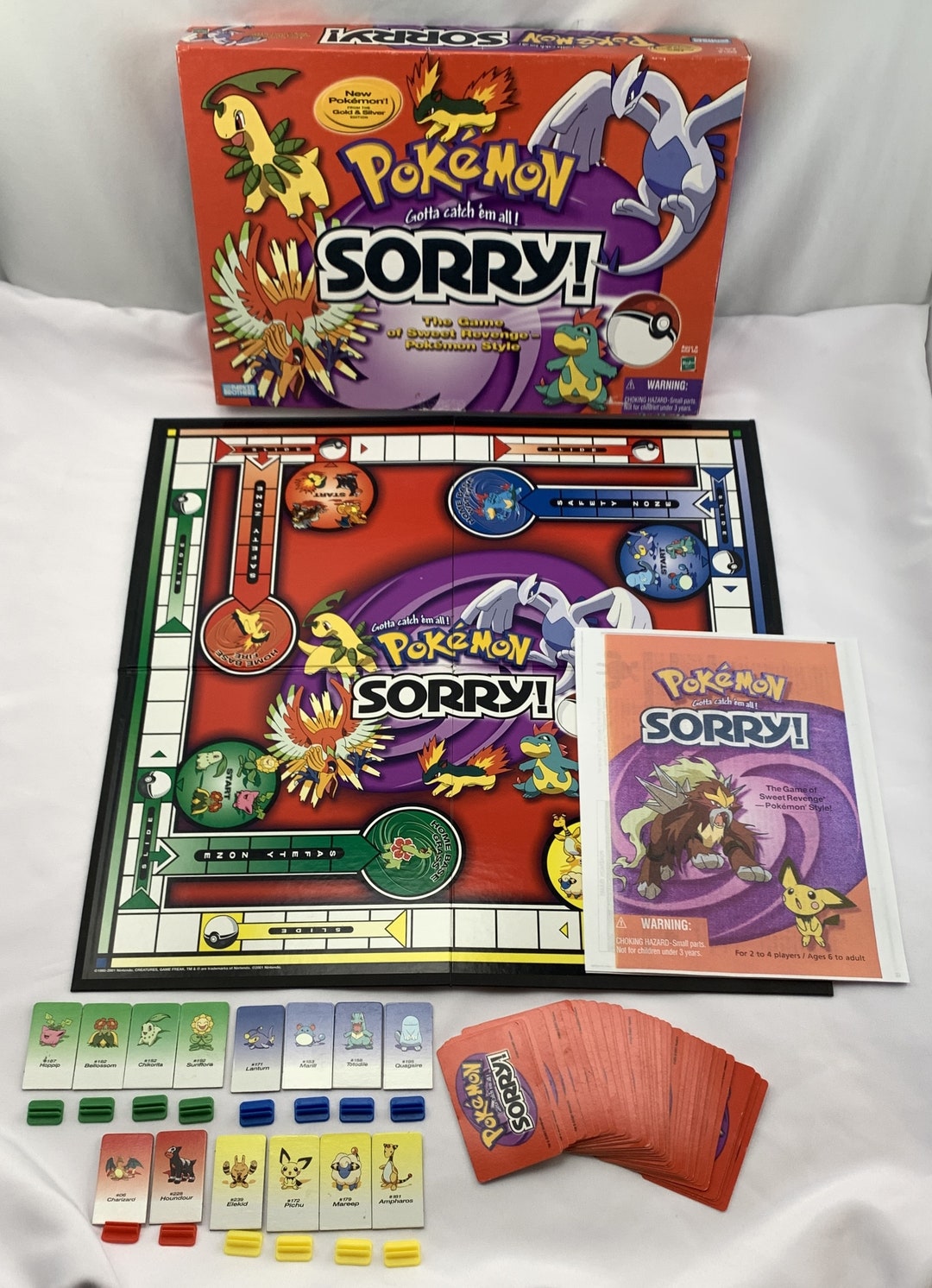 2001 Sorry the Pokemon Edition Game by Parker Brothers in Great ...