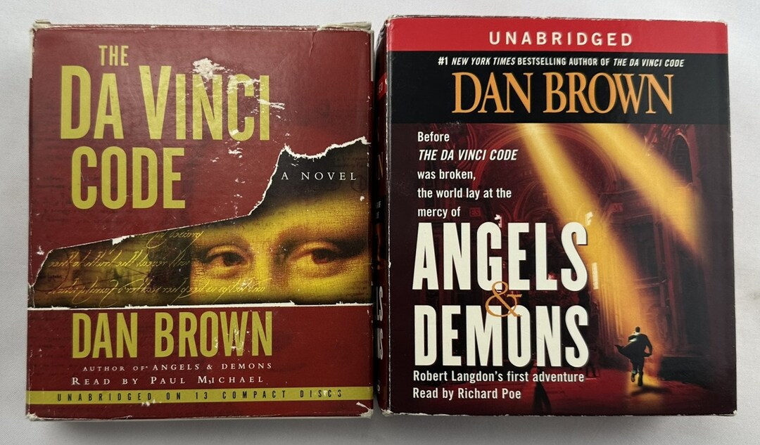 Dan Brown Davinci Code and Angels & Demons Audiobooks Cd's Unabridged ...