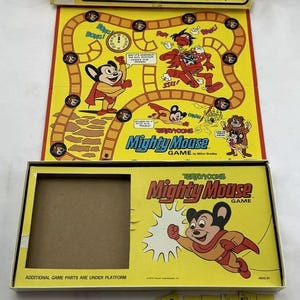 1978 Terrytoons Mighty Mouse Game by Milton Bradley Complete in Good ...