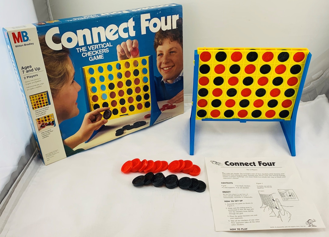 1986 Connect Four Game by Milton Bradley Complete in Great Condition ...