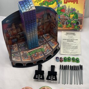 1990 Teenage Mutant Ninja Turtles Tower of Doom in Good Condition FREE ...