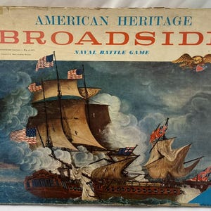 1962 Broadside Game by Milton Bradley Complete Good Condition FREE ...