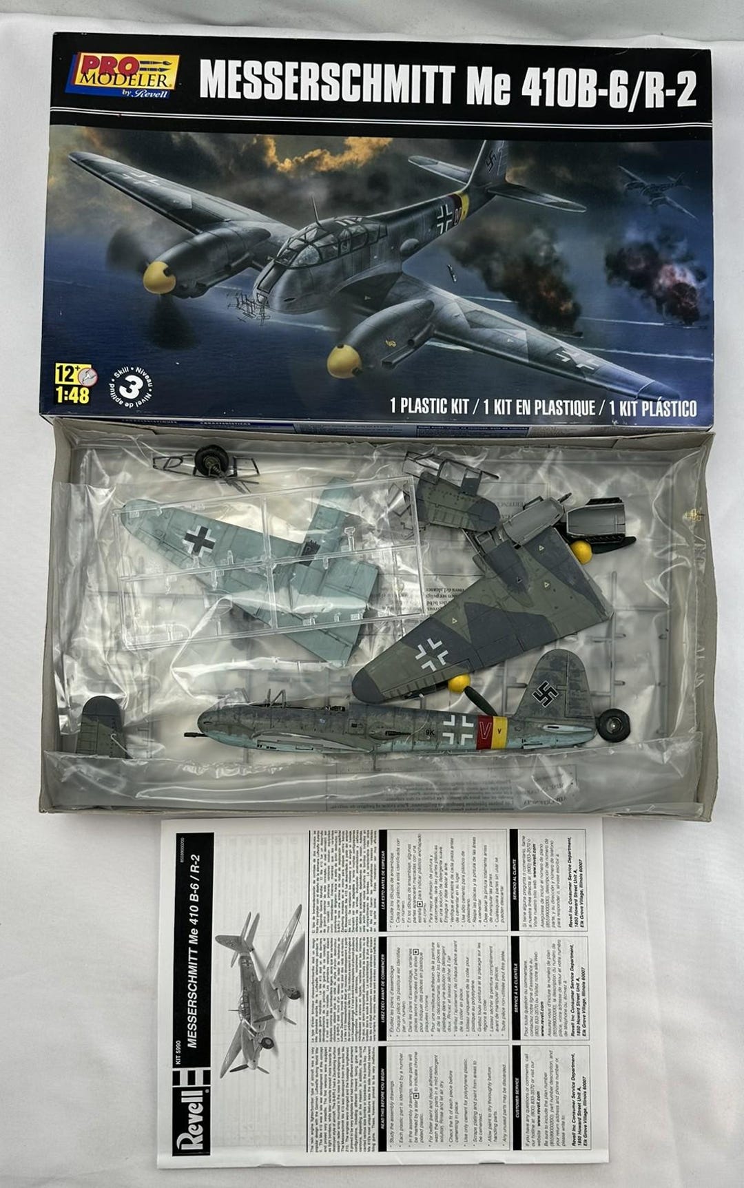 Revell Messerschmitt Me 410B-6/R-2 1:48 Model Kit Partially Assembled ...