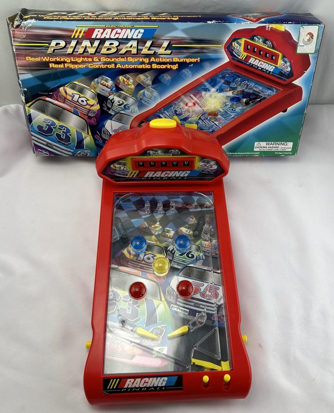 Nascar Racing Electronic Pinball Game Working in Box in Good Condition ...
